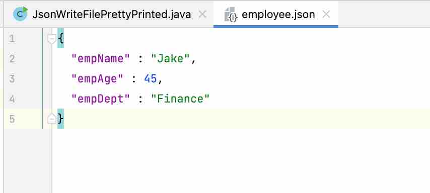 Write JSON To File In Pretty printed Format Using Java Jackson